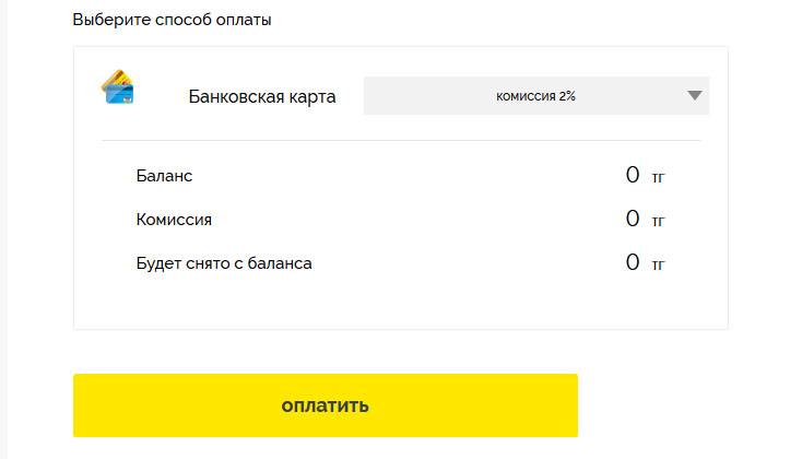 Оплата через сайт Kassa24.kz